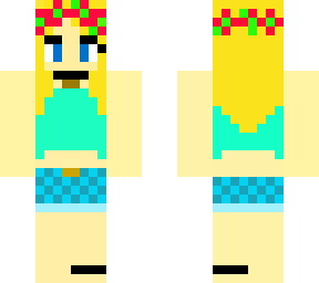 cute beach girl | Minecraft Skin