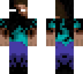 Corrupted herobrine | Minecraft Skin