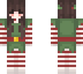 Female Christmas Elf | Minecraft Skin