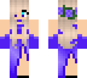 Edit of Purple Dress | Minecraft Skin