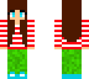 Christmas stripey shirt | Minecraft Skin