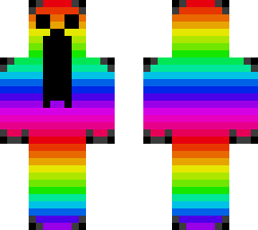 rainbow creeper | Minecraft Skin