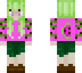WaterMelon Girl | Minecraft Skin