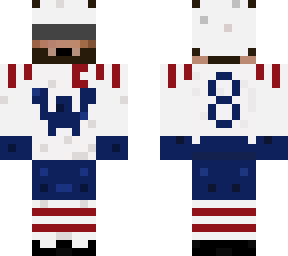 Alex Ovechkin Away Jersey | Minecraft Skin