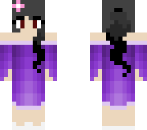 cute purple girl | Minecraft Skin