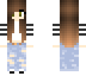 Ripped jeans girl | Minecraft Skin