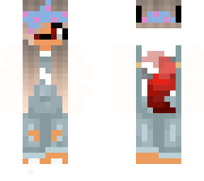 Ultima wolf with dungarees | Minecraft Skin
