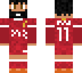 Mohamed Salah - Liverpool FC Home Kit | Minecraft Skin
