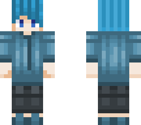 Blue Anime Boy | Minecraft Skins