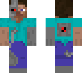 Cyborg Steve | Minecraft Skin