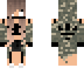 military girl | Minecraft Skin