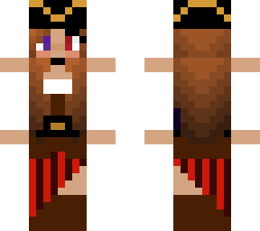 Girl in a Pirate outfit | Minecraft Skin