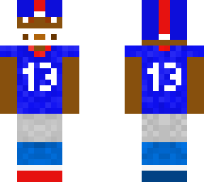 Odell Beckham Jr. with helmet | Minecraft Skin