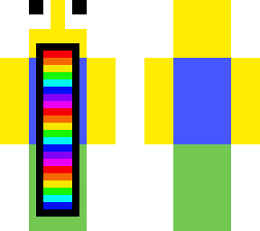 rainbow CRAZY noob | Minecraft Skin