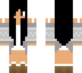 Cute Black Haired girl | Minecraft Skin