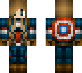 Female Captian America | Minecraft Skin