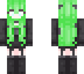 Green hair | Minecraft Skin