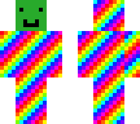 Rainbow turtle | Minecraft Skin