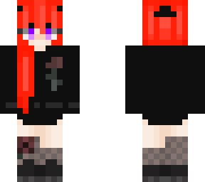 red hair emo edgy | Minecraft Skin