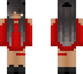 Red tumblr girl | Minecraft Skin