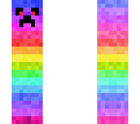 rainbow creeper | Minecraft Skins