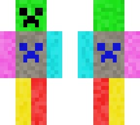 rainbow creeper | Minecraft Skins