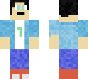 Denim Jacket with a White T-Shirt | Minecraft Skin