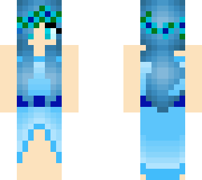 Water Nymph (OC: AHHHHHHH) | Minecraft Skin