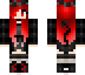 red demon girl | Minecraft Skins