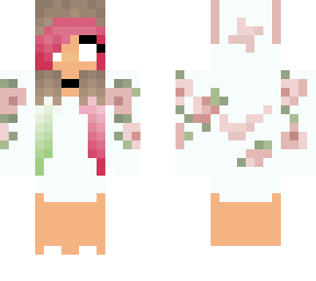Cute Rose Girl 2 | Minecraft Skin