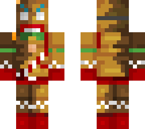 Gingerbread Man Burnt Version | Minecraft Skin