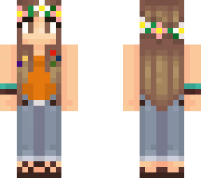 Flower Power Hippie 60s | Minecraft Skin