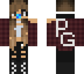 Hot girl with pacifier | Minecraft Skin