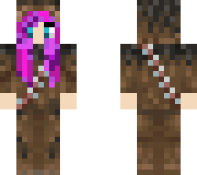 purple chewbacca girl | Minecraft Skin