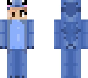Stitch Girl Onesie Pixie Cut | Minecraft Skin