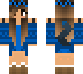 ice werewolf girl | Minecraft Skins