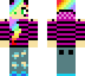 Rainbow Gamer | Minecraft Skin