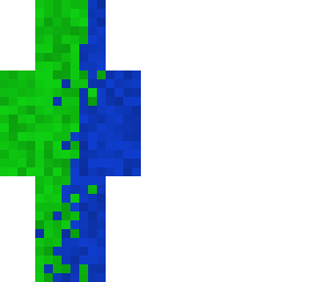 Half water half creeper boy | Minecraft Skin