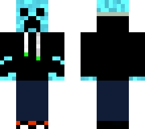 blue creeper | Minecraft Skin