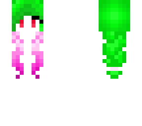green ponytail base | Minecraft Skin