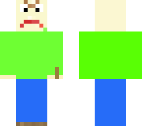 Angry Baldi from Baldis Basics | Minecraft Skin