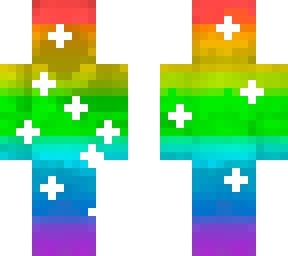 Rainbow Galaxy Void | Minecraft Skin