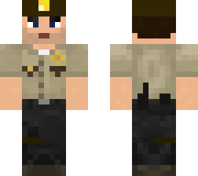 Rick Grimes con revolver y sombrero | Minecraft Skin