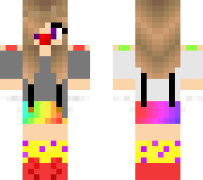 clown girl *EDIT* | Minecraft Skin