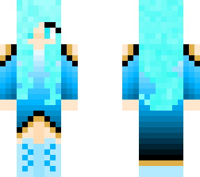 Cool Blue Girl | Minecraft Skin