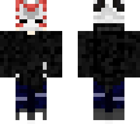 Kitsune mask kimono updated | Minecraft Skin