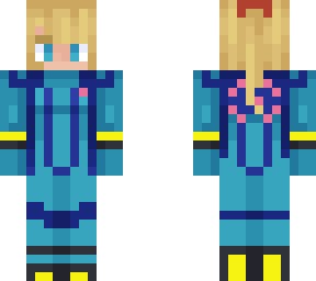 Zero Suit Samus [blue alt] Minecraft Skin