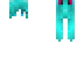 Hatsune Miku - Hair Base | Minecraft Skin