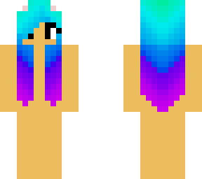 rainbow hair cat base | Minecraft Skin