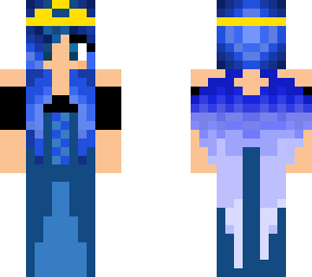 Blue Phoenix Girl | Minecraft Skin
